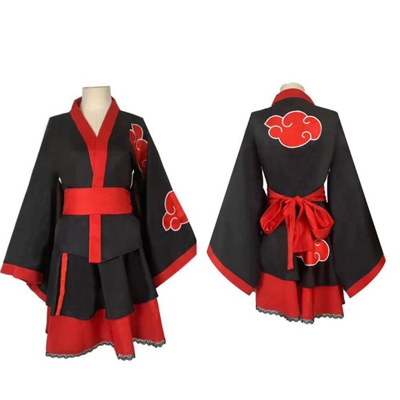Dresses | Anime Naruto Akatsuki Kimono Halloween Cosplay Costume Xl ...